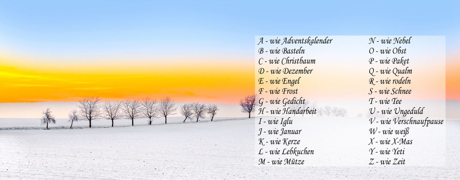 ABC der Winter - Wörter - Agropha GmbH